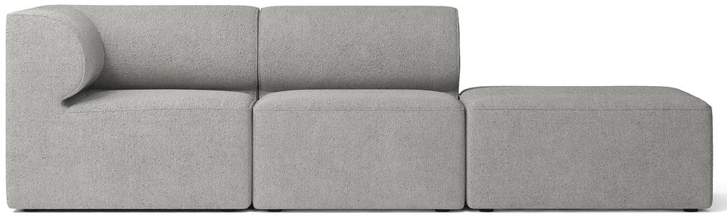 Audo Copenhagen designové sedačky Eave Modular Sofa 3 Seater Left Corner w. Pouf (šířka 236 cm)