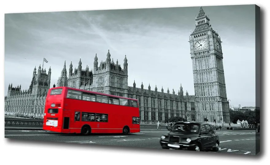 Wallmuralia Foto obraz na plátně Londýnský autobus 100x50