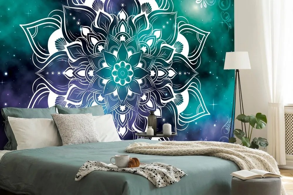 Samolepící tapeta moderní Mandala s orientálním vzorem - 375x250 cm