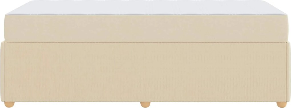 Rám postele Krémová 90 x 200 cm textil 3398345