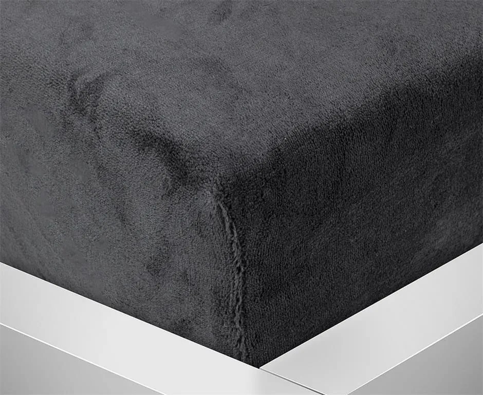 Bavlissimo Prostěradlo mikroplyš 90 x 200 cm černá