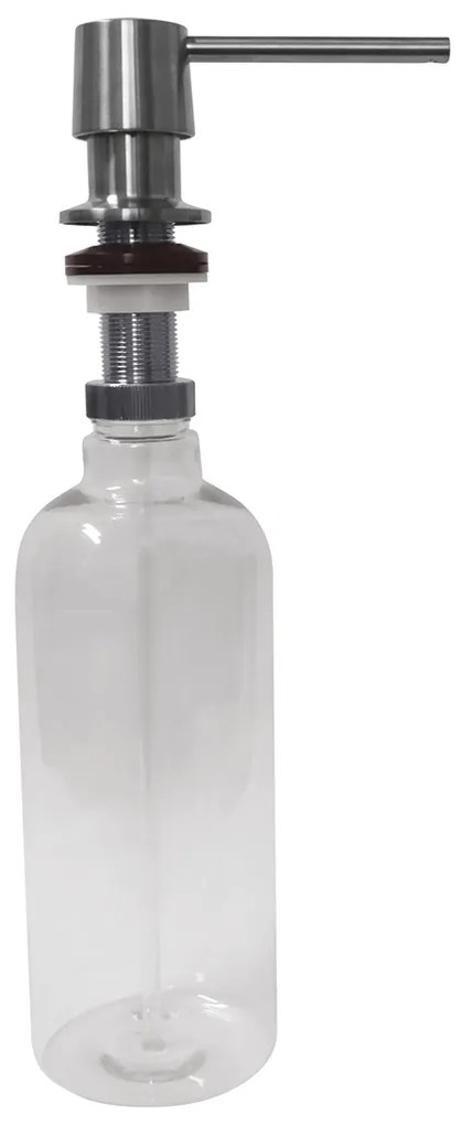 Integrovaný dávkovač mýdla/saponátu, 1100 ml, mosaz/plast, mat