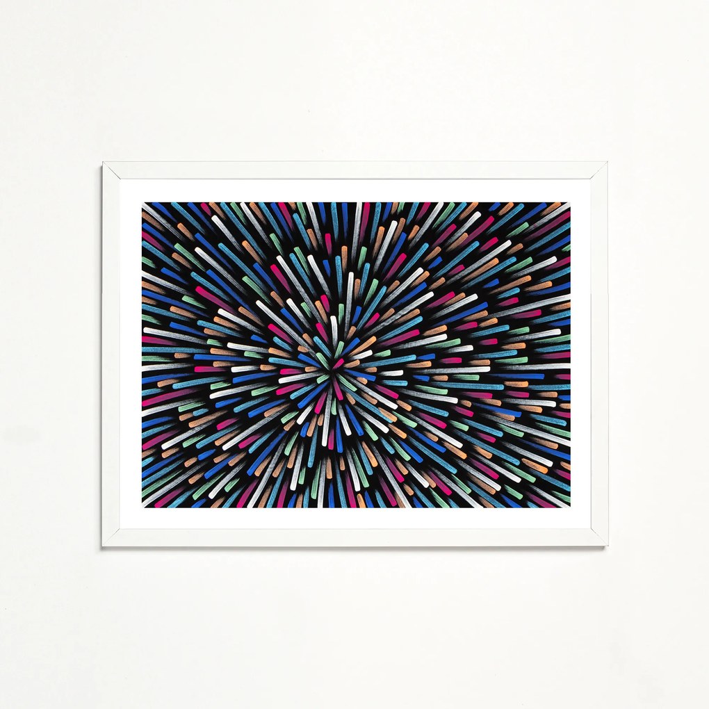 Jan Lamr | Exploze Rám: Bílý, Velikost: 20 x 30 cm