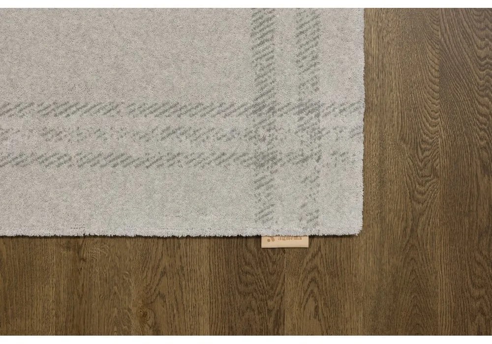Krémový vlněný koberec 240x340 cm Calisia M Grid Rim – Agnella