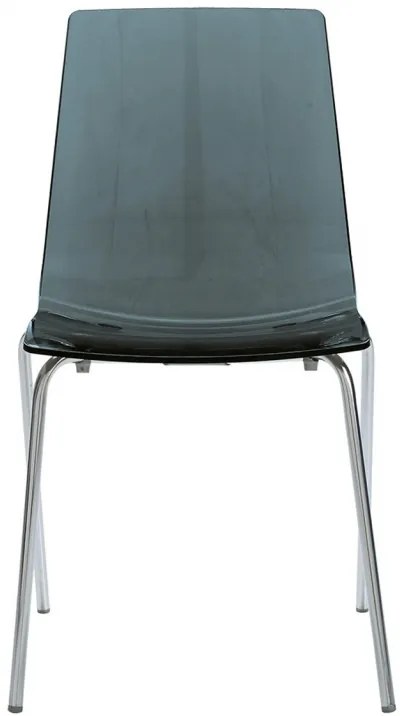 ITTC STIMA LOLLIPOP - Plastová židle  - Antracite transparente