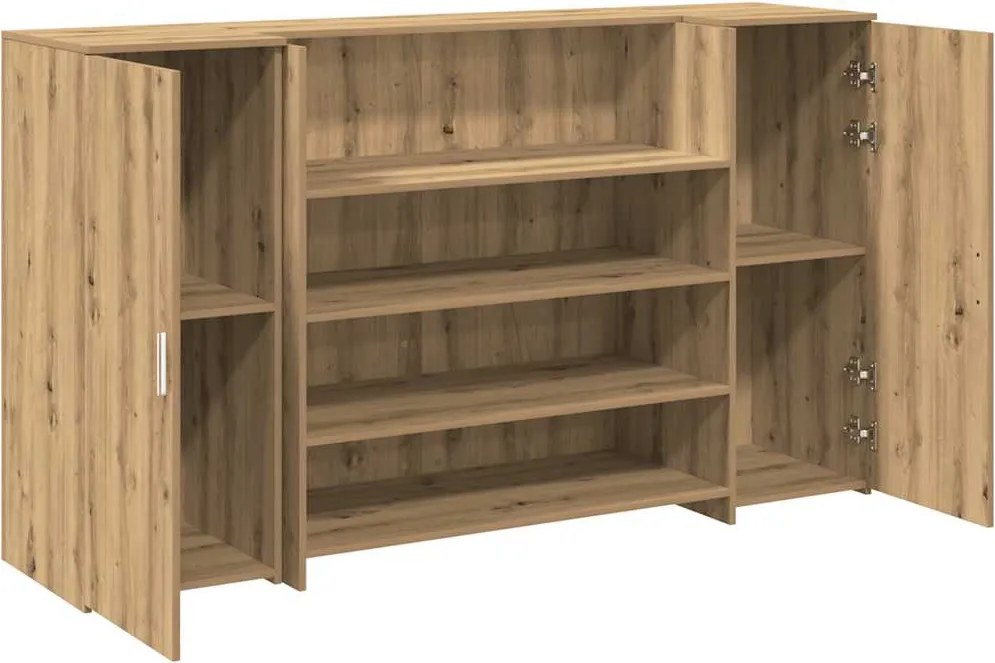 Recepční stůl dub artisan 180x50x103,5 cm kompozitní dřevo 3324177