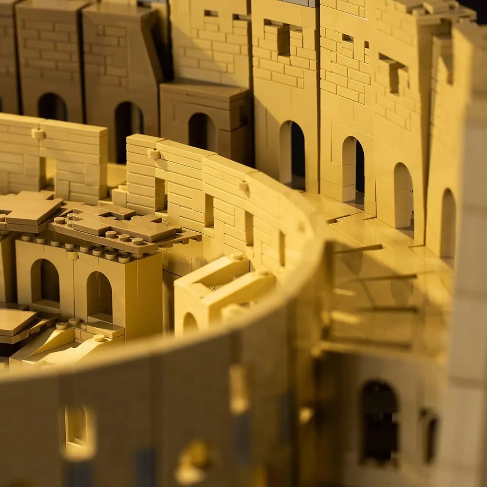 LEAN Toys Stavební kostky – Římské Koloseum, 6466 dílů