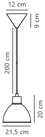 Nordlux - Lustr na lanku POP 1xE27/40W/230V antracit