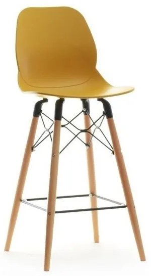M Barová židle SWEN Žlutá