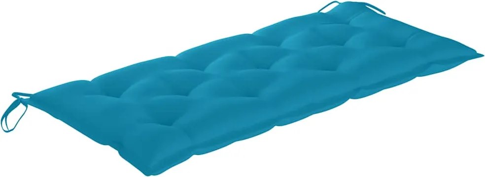 Skládací zahradní lavice s poduškou 118 cm bambus 3063868