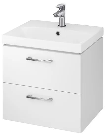 MAXMAX Koupelnová skříňka s umyvadlem CERSANIT - SET 801 LARA CITY 50 - BÍLÁ (S801-141-DSM)