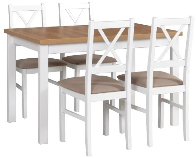 Drewmix Jídelní stůl ALBA 1 + doprava zdarma deska stolu ořech, nohy stolu ořech
