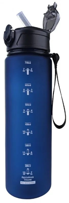 Flamenco Mystique Sportovní láhev na vodu 750ML matná tmavě modrá ECARLA SPORTS BD51