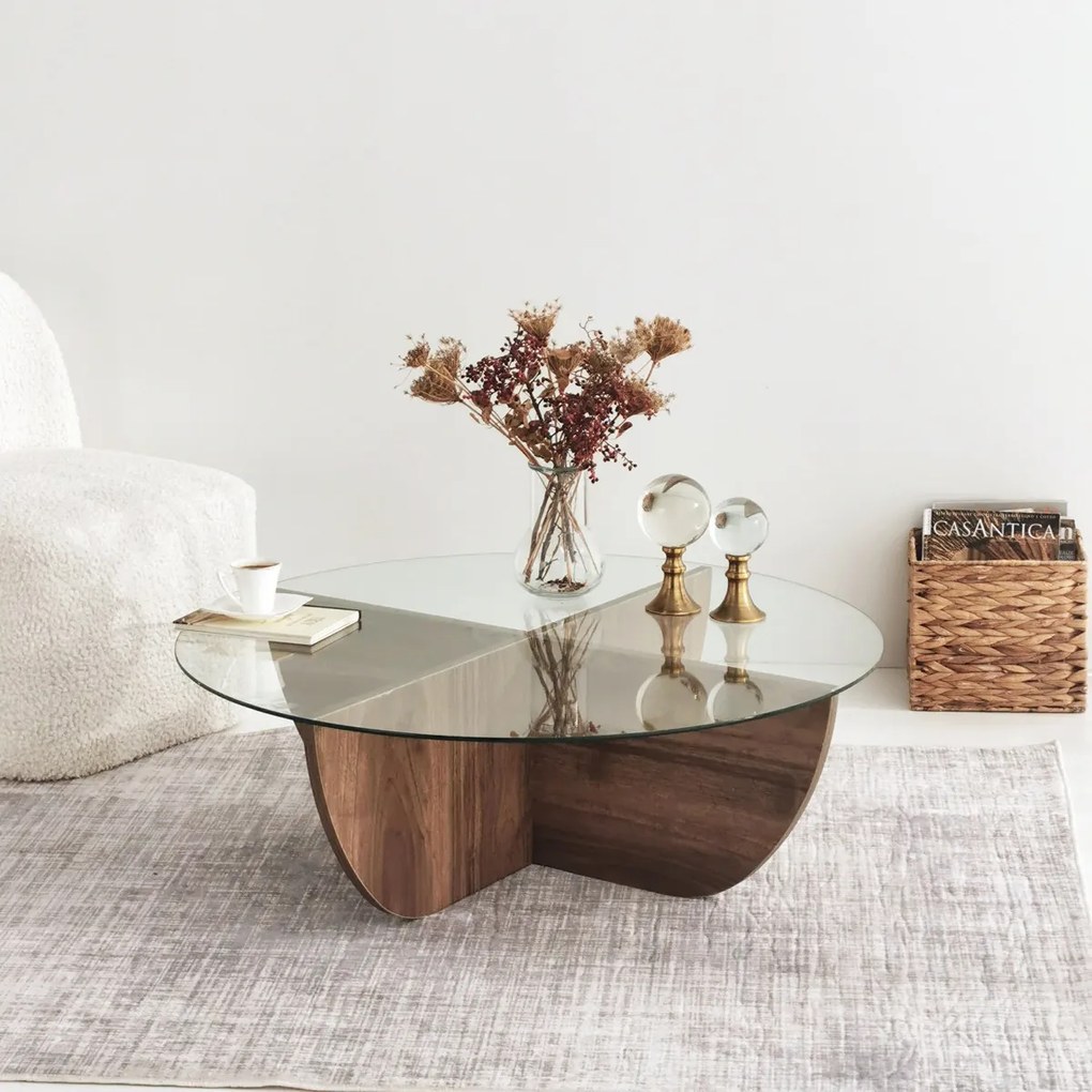 Konferenční stolek Lily Walnut, ořech