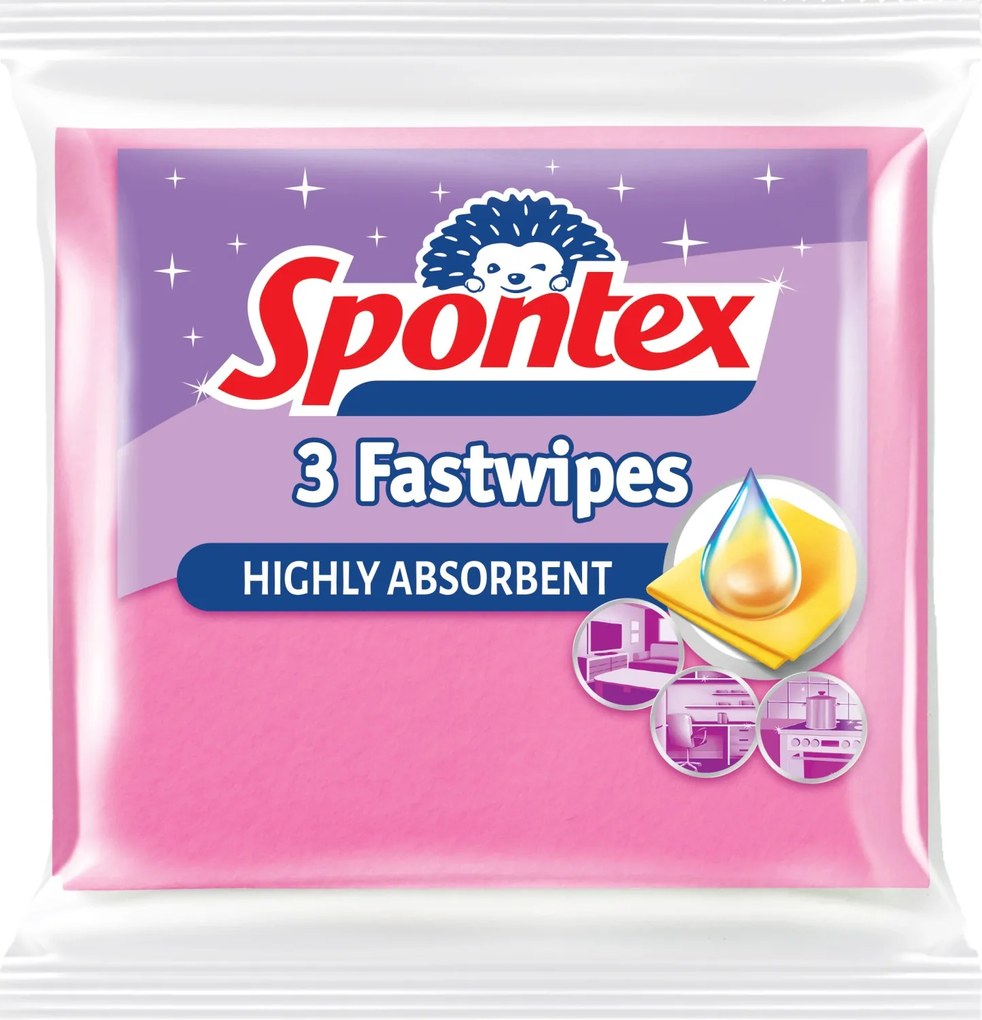 Spontex Fast Wipes utěrka 3ks