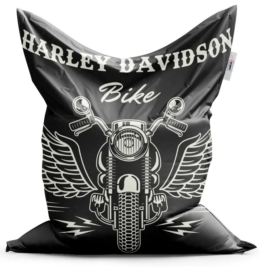 Sablio Sedací vak Harley-Davidson S křídly - 200x140 cm