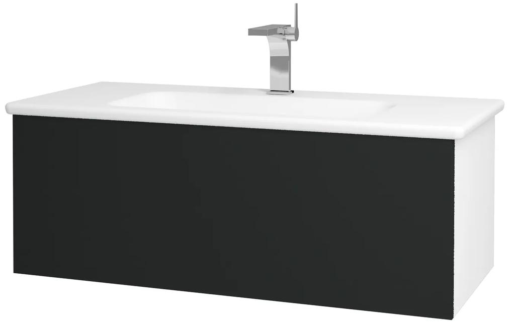 Dřevojas Koupelnová skříň VARIANTE SZZ 100 (umyvadlo Euphoria) Varianta: D16  Beton tmavý / D16 Beton tmavý
