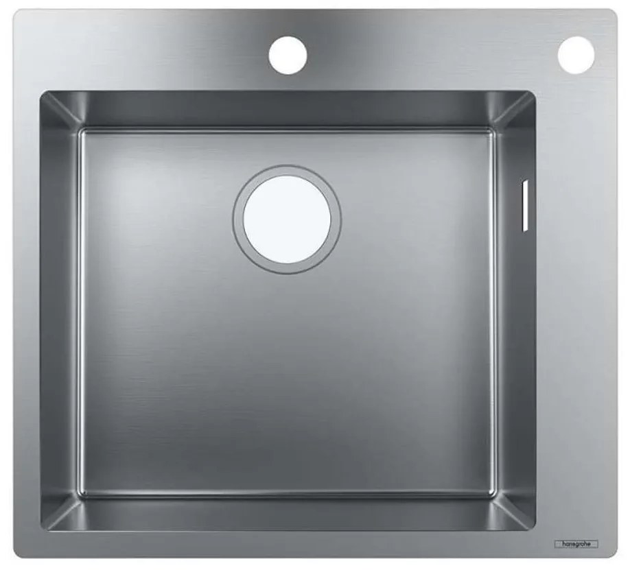 Hansgrohe - Vestavný dřez S712-F450, nerezová ocel 43305800