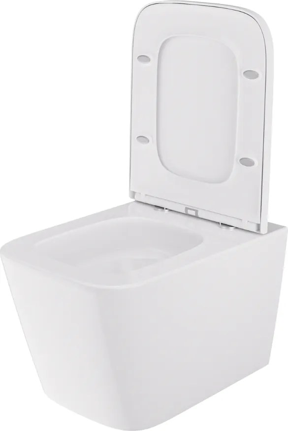 UPTrend Závěsný WC komplet bez příruby GRAVIS VORTEX TR2216R včetně Soft-Close sedátka, bílá lesk