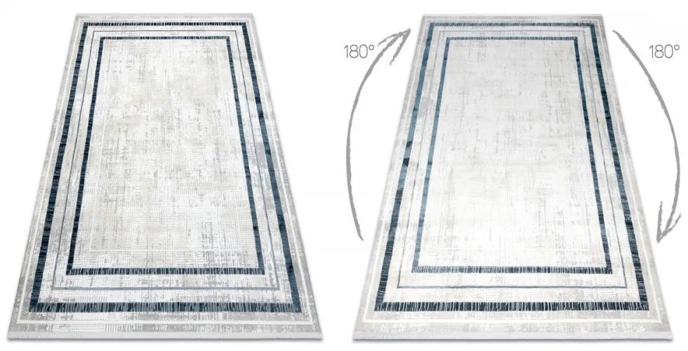 Kusový koberec Monesa modrokrémový 140x190cm