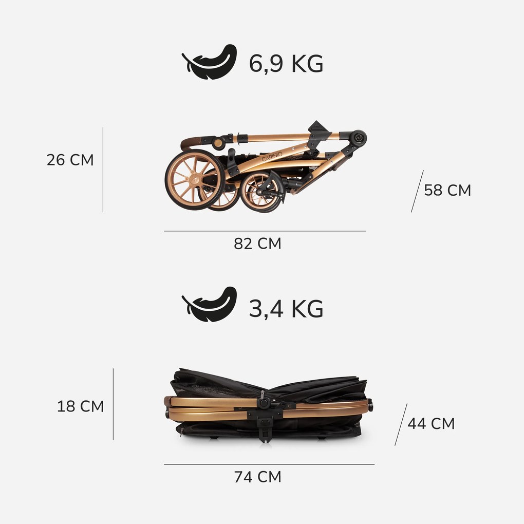 Carinio Kočárek pro psy Nuka Carbon