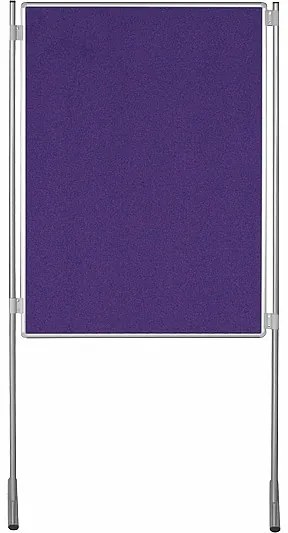 Paraván oboustranný textilní TEXT 150 x 120 cm - fialová (621501204108)