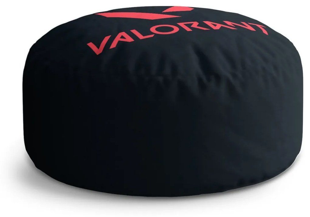 Sablio Taburet Circle VALORANT Black: 40x50 cm