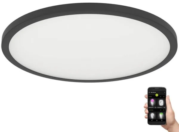 Eglo 900762 -LED Stmívatelné stropní svítidlo SARSINA-Z 41W/230V pr. 60 cm černá