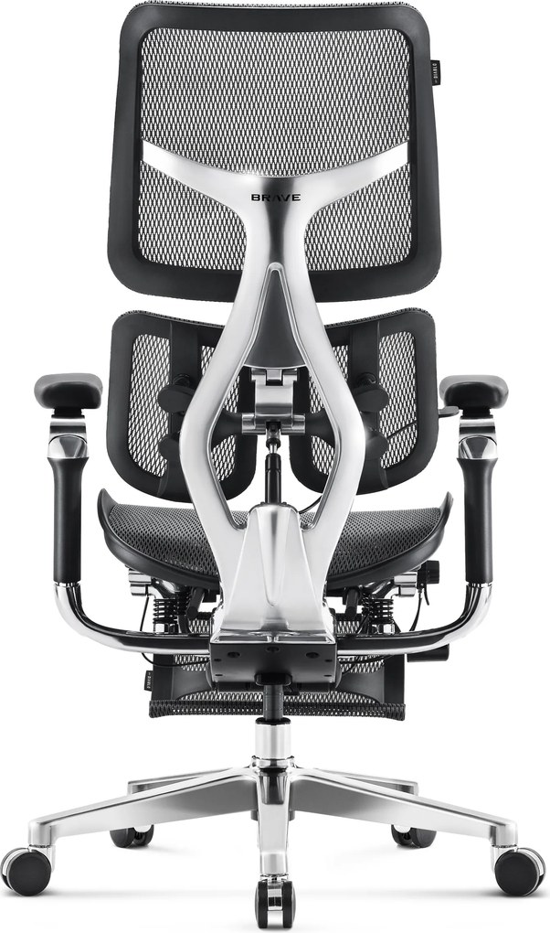 Ergonomická židle s podnožkou černá Premium Normal Size: Diablo V-Kinetic