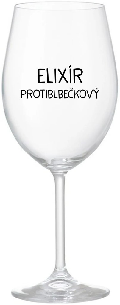 ELIXÍR PROTIBLBEČKOVÝ - čirá sklenice na víno 350 ml