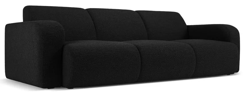 Černá pohovka z textilie bouclé 235 cm Molino – Micadoni Home