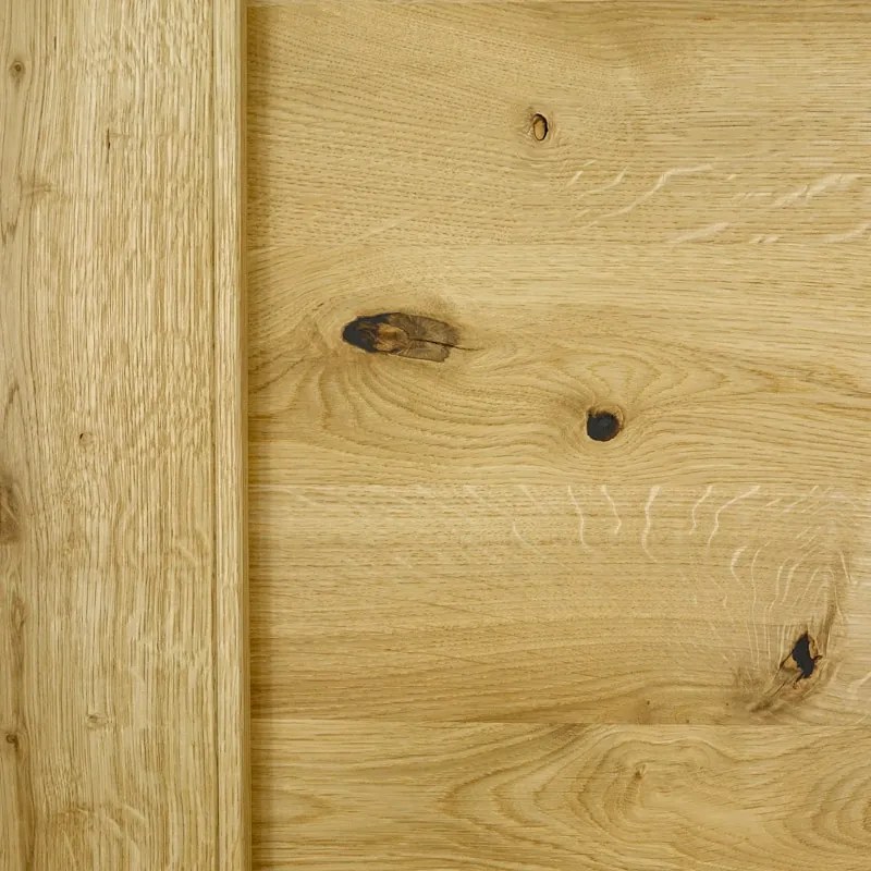 Posuvné dubové dřevěné dveře jednokřídlé RUSTIC přírodní olej - VÝPRODEJ