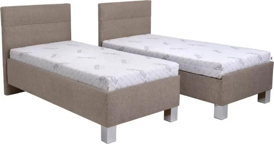 Pohoda Čalouněná postel FABIO s úložným prostorem a volně loženou matrací | Látka: Aragon 93,Šířka matrace: 180 cm