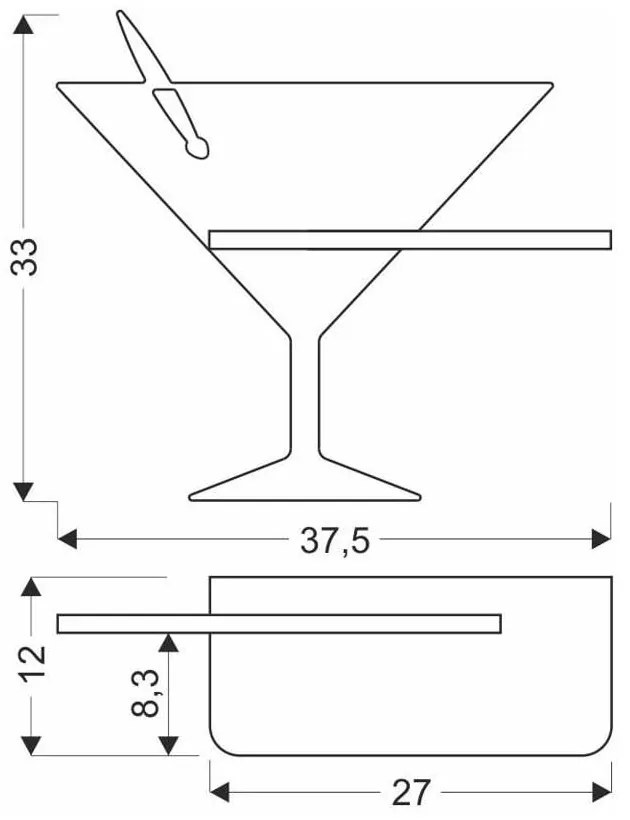 Modré LED nástěnné svítidlo Piccolo – Candellux Lighting