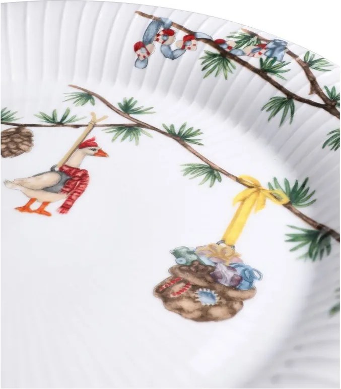 Bílý porcelánový talíř s vánočním motivem ø 27 cm Hammershøi Christmas – Kähler Design