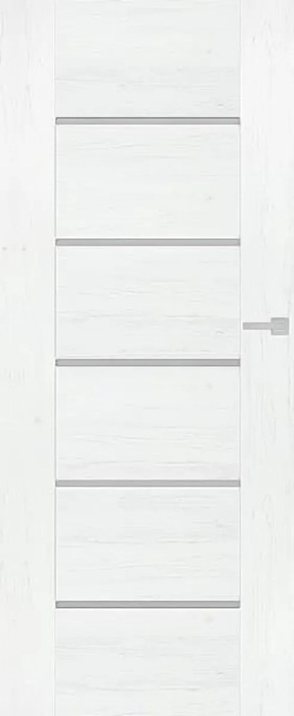 Interiérové dveře Naturel Aura levé 60 cm borovice bílá AURABB60L