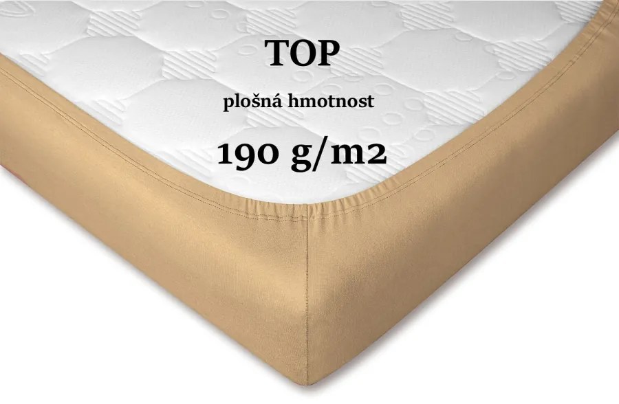 DADKA Jersey prostěradlo opál Rozměr 100x220x20