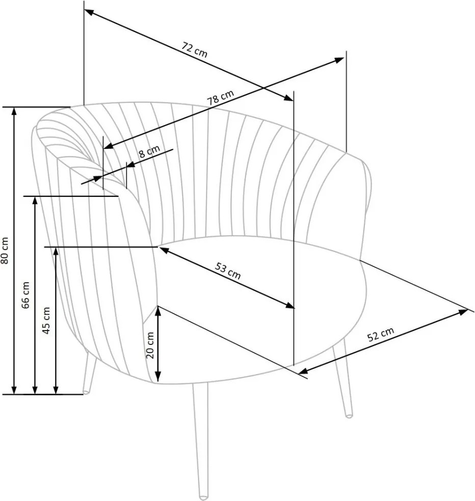 Relaxační křeslo CROWN — kov, látka, zlatá / černá