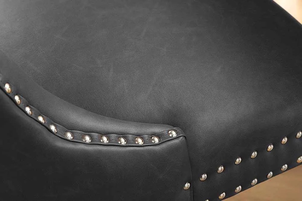 Designová židle Queen černo-šedá ekokůže