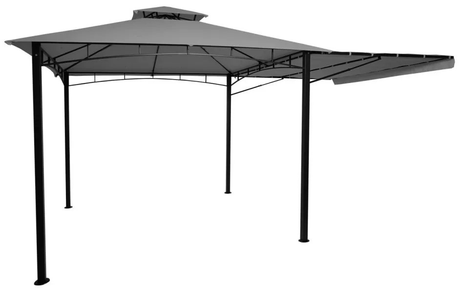 Pergola se stahovací střechou 2,5x2,5 m Šedá