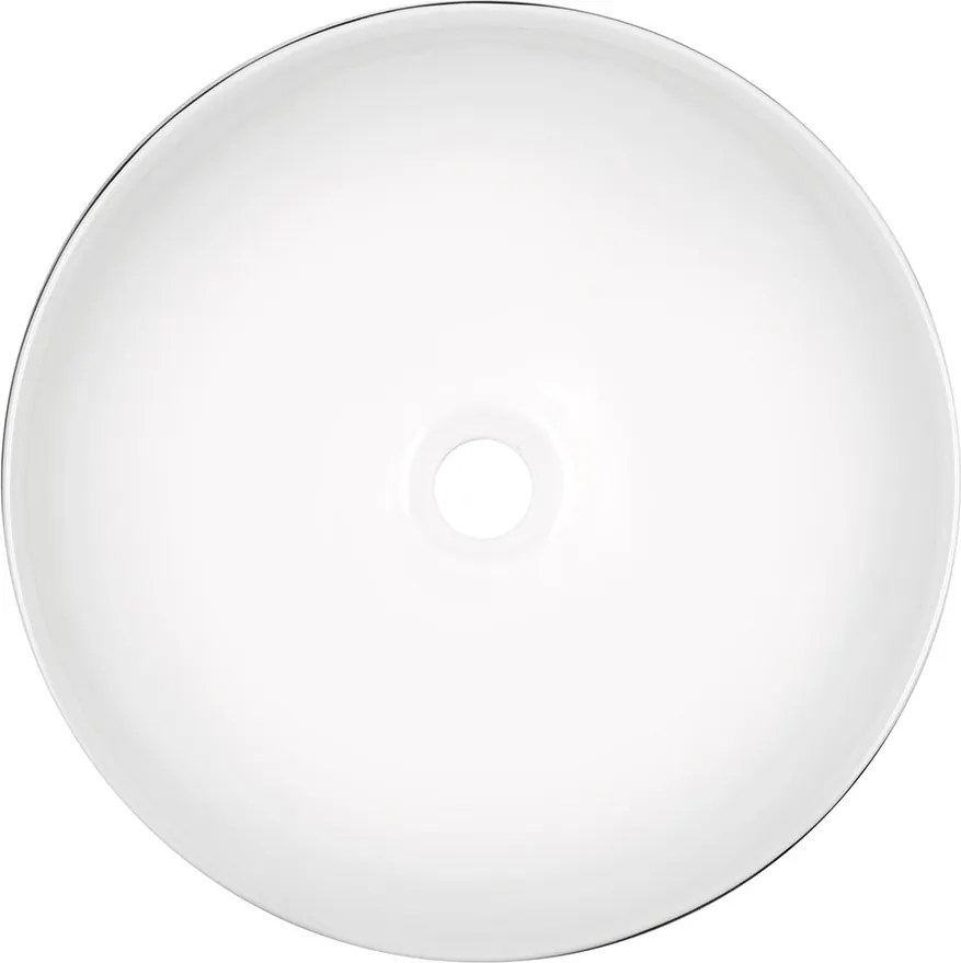 Novoterm Keramické umyvadlo na desku NV-KR-301 BW (ø 40 cm)