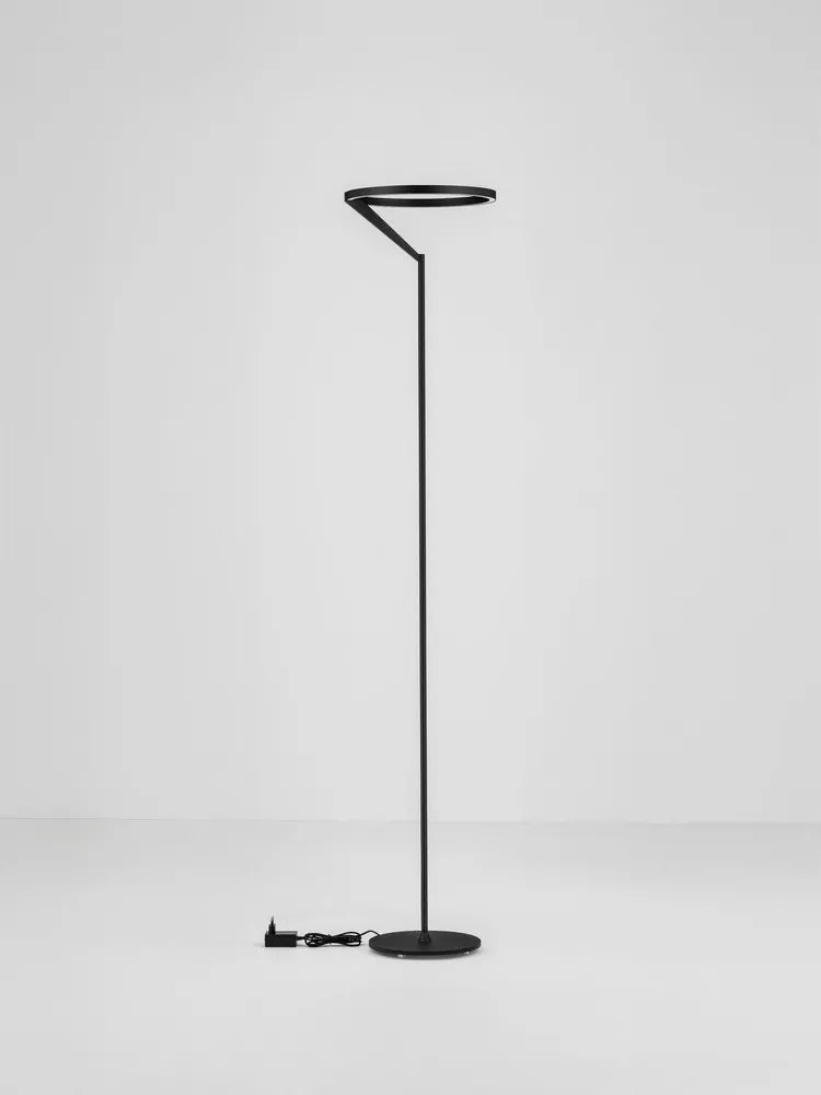 Matně černá hliníková LED stmívatelná stojací lampa (výška 168 cm) Tilia – Nova Luce