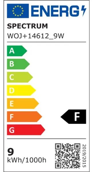 LED žárovka E27 9W 840lm studená, ekv. 64W