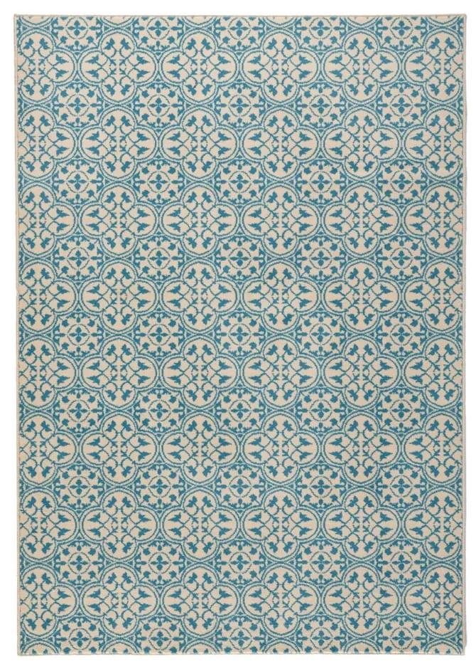 Modrý koberec Hanse Home Gloria Pattern, 80 x 150 cm