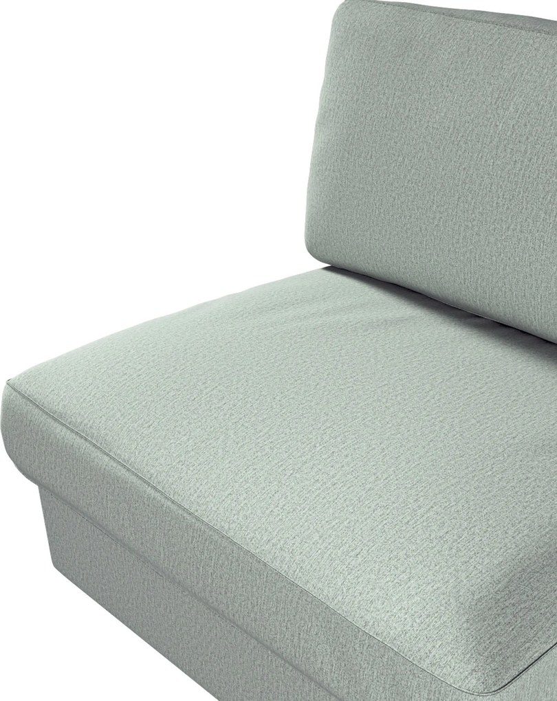 Potah na neskládací křeslo IKEA Kivik barva zelená látka pletený vzor