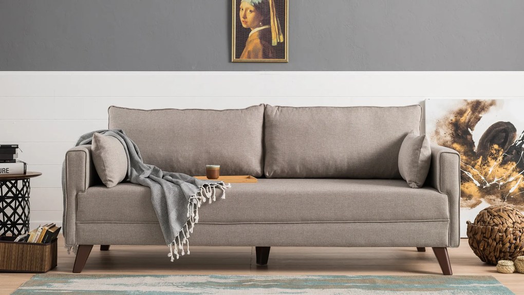 Atelier del Sofa 3-místná pohovka Bella Sofa Bed - Cream, Krémová