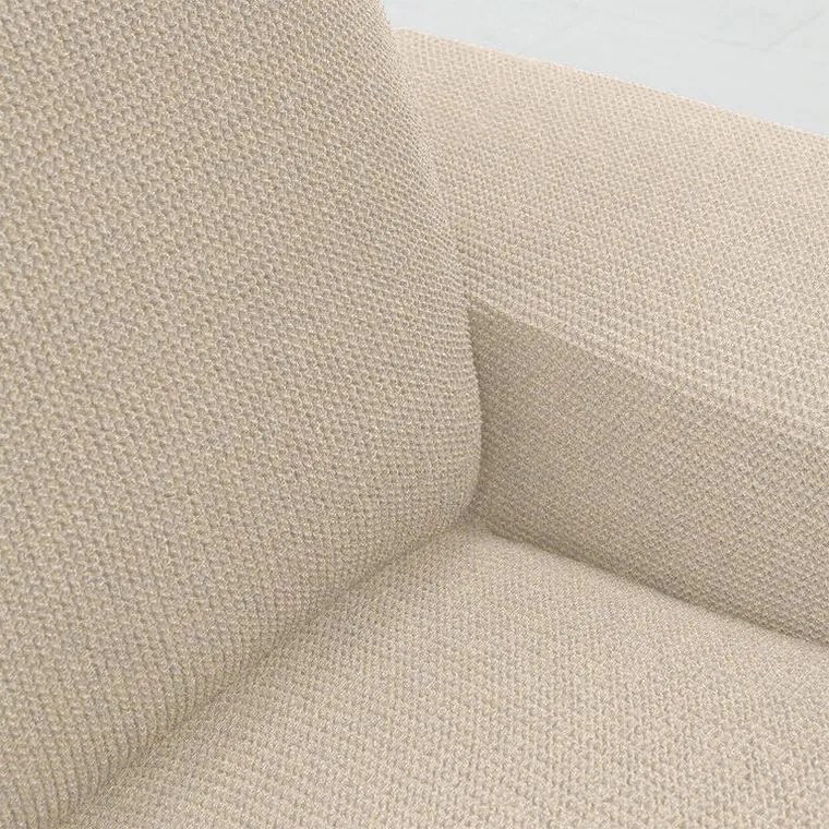 Super strečové potahy HARMONIA smetanová taburet (40 - 60 cm)