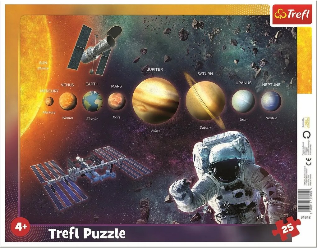 Trefl Puzzle Sluneční soustava, 25 dílků