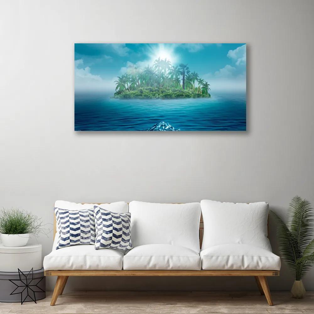Obraz na plátně Ostrov Moře Krajina 125x50 cm