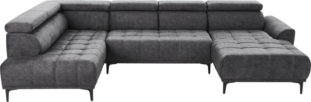 XXXLutz SEDACÍ SOUPRAVA, textil, barvy grafitu Stylife - Sedací soupravy - 00230001585M